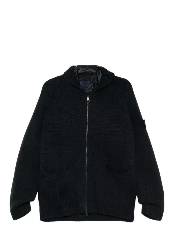 Stone Island Zip-up Cardigan - Blue