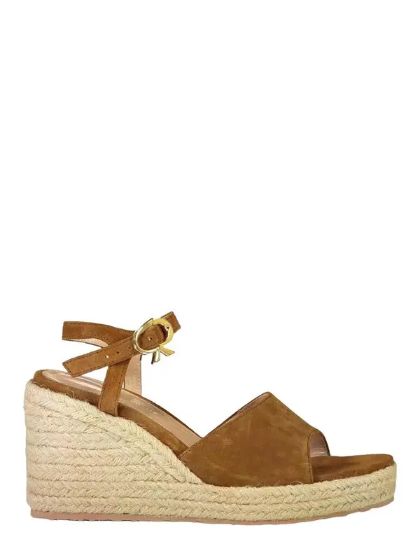 GIANVITO ROSSI Platform Wedge Sandals - Brown