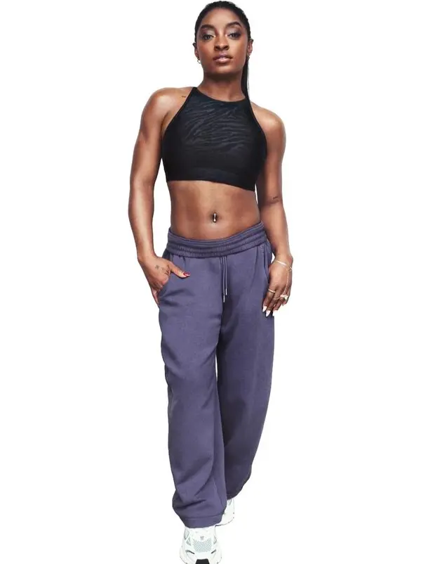 Athleta Simone Biles Forever Fleece Barrel Pant - Twilight