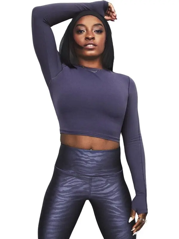 Athleta Simone Biles Transcend Open Back Top - Twilight