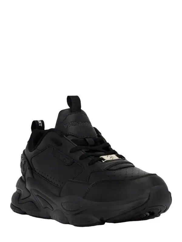 PLEIN SPORT Ghost X Perforated Detail Sneakers - Black
