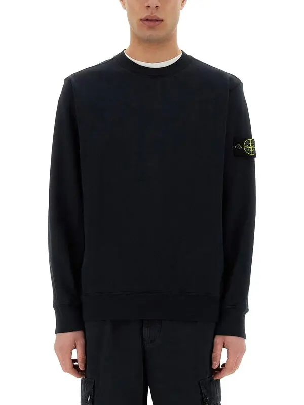 Stone Island Cotton Sweatshirt - Blue