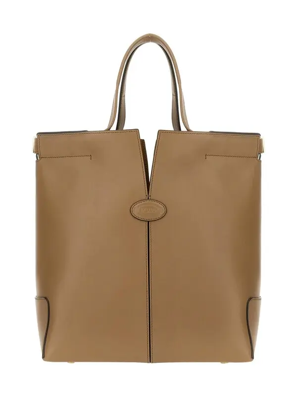 TOD'S Leather Tote - Dove