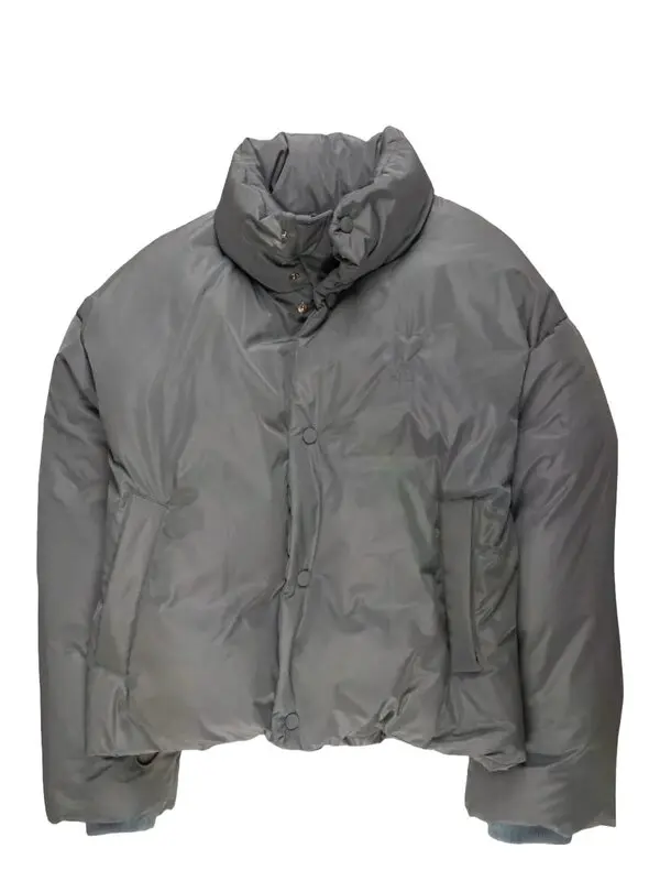 AMI Paris Button Padded Jacket - Grey