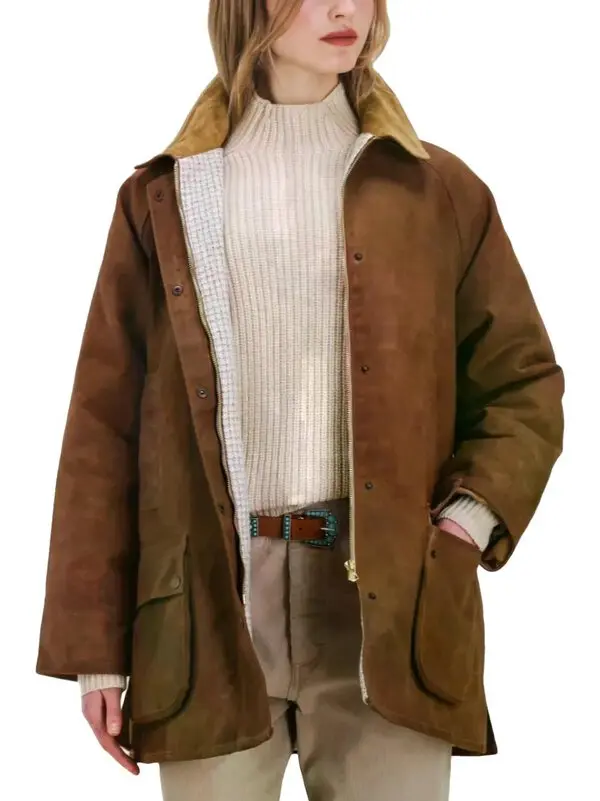 FORTELA Floriane Patch-pocket Collared Jacket - Brown