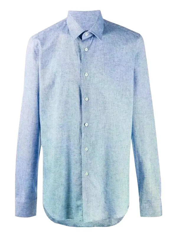 DELL'OGLIO Front Buttoned Shirt - Blue
