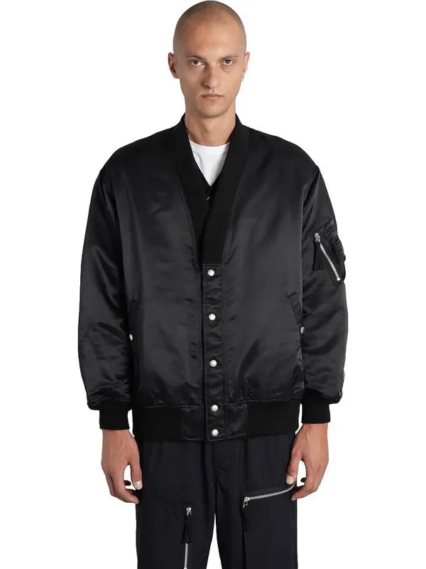 Comme Des Garçons Bomber Jacket - Black