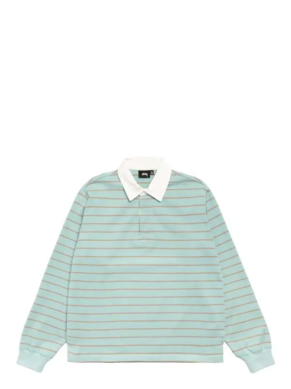 StÜssy Pin Striped Rugby - Blue