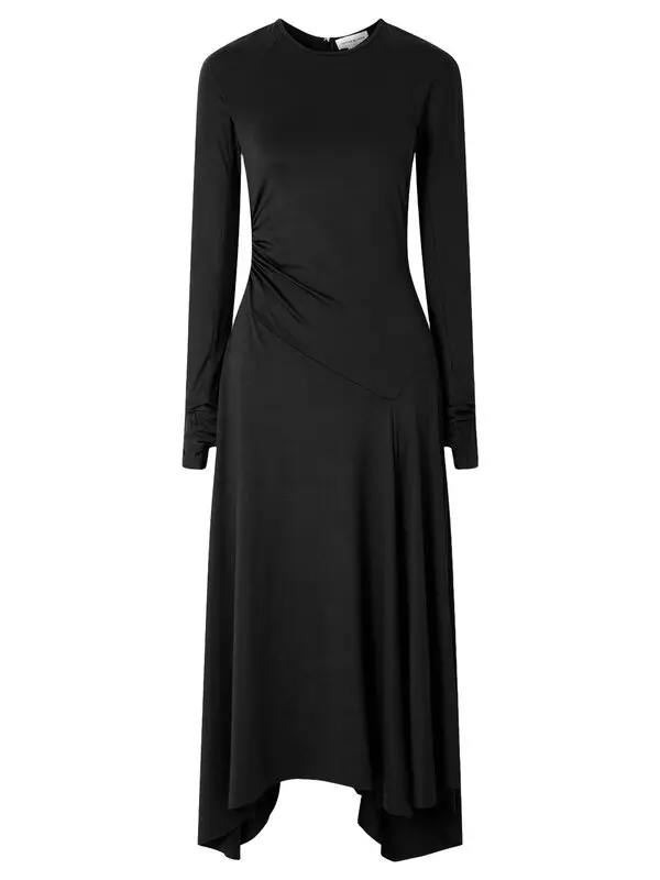 Victoria Beckham Jersey Midi Dress - Black