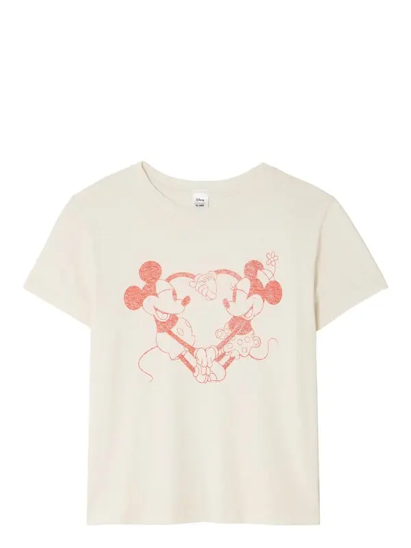RE/DONE Disney Classic Printed T-shirt - White