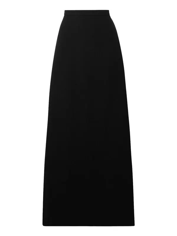 Valentino Garavani Silk-cady Maxi Skirt - Black