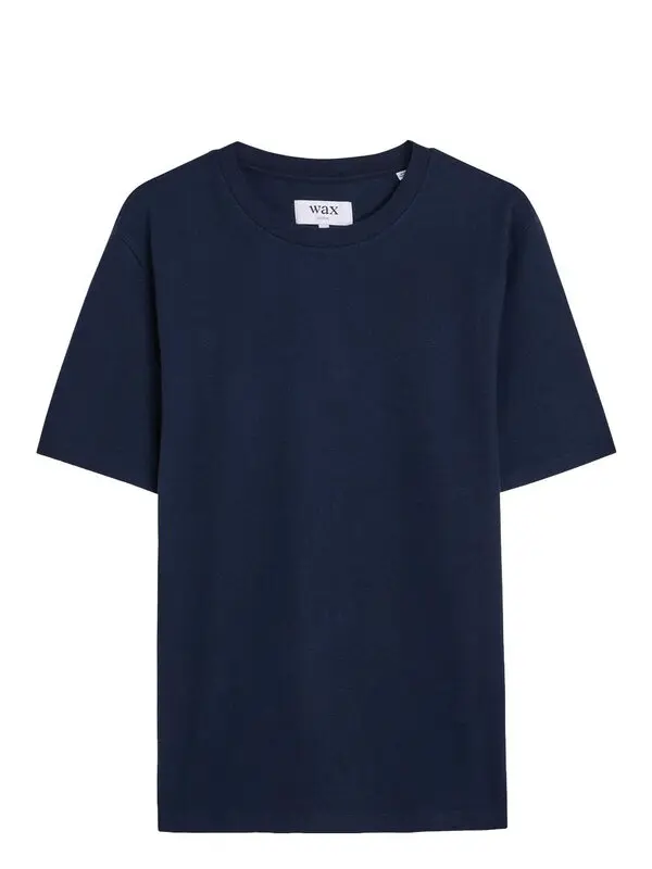 WAX LONDON Dean Cotton T-shirt - Navy