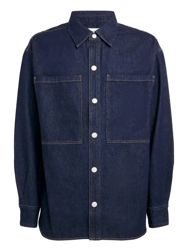 AGOLDE Regenerative Denim Overshirt - Purple