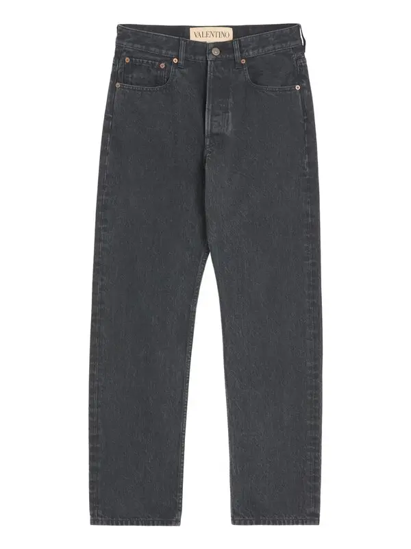 Valentino Garavani Relaxed Straight Leg Jeans - Black