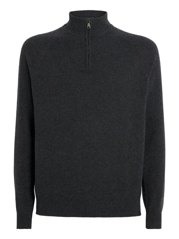 Derek Rose Cashmere Finley Sweater - Black