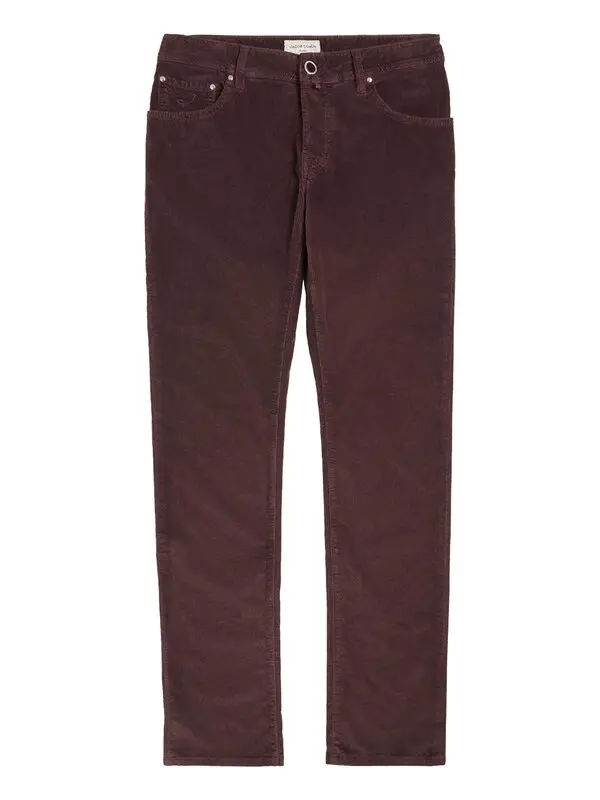 Jacob Cohen Corduroy Slim Trousers - Red