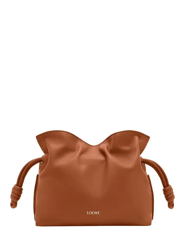 Loewe Mini Leather Flamenco Clutch - Brown