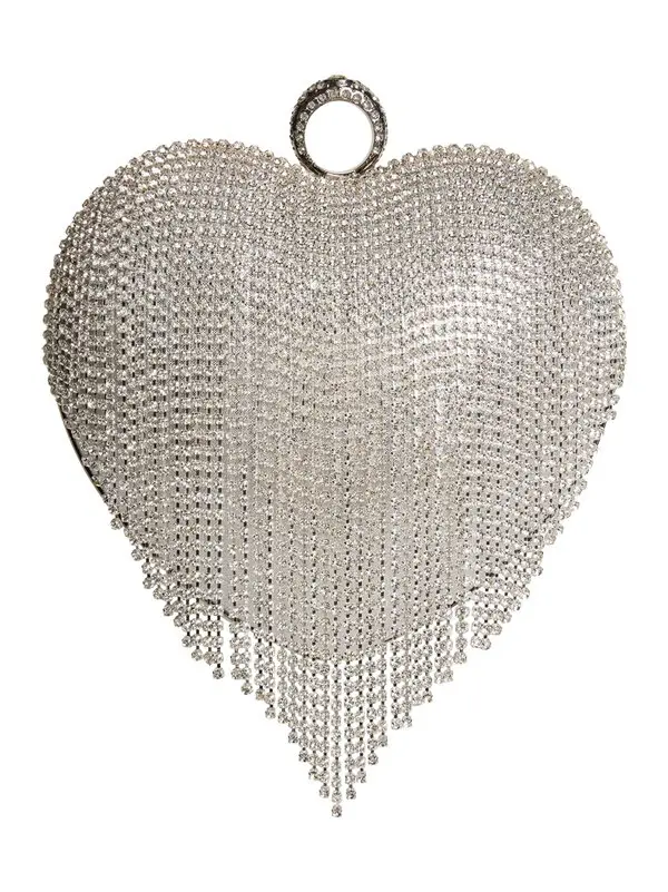 DAVID CHARLES Heart Top-handle Bag - Silver