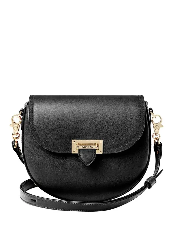 ASPINAL OF LONDON Leather Portobello Cross-body Bag - Black
