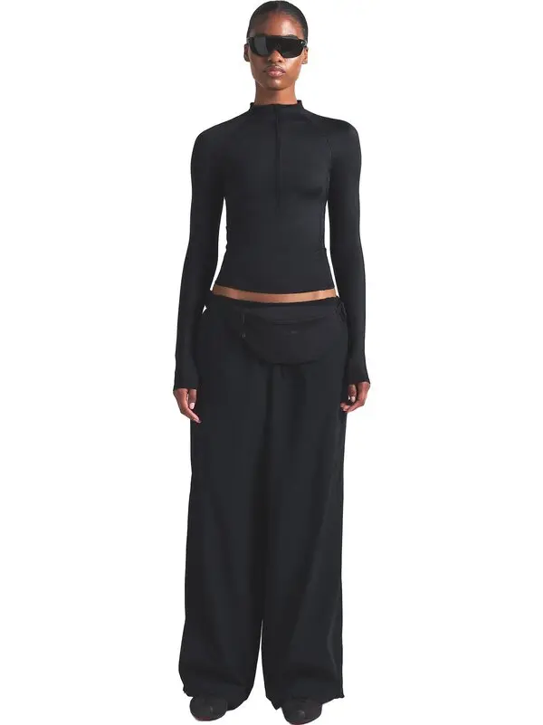 SKIMS X Nike Oversized Track Pants - Obsidian