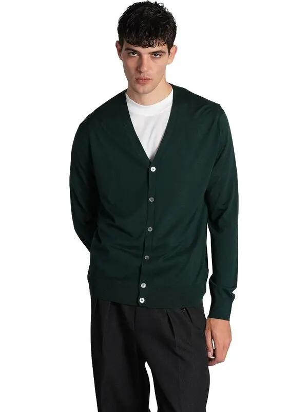 BALLANTYNE Wool Cardigan - Green