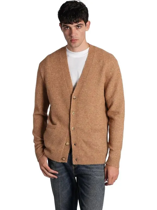 BALLANTYNE Wool-blend Cardigan - Brown