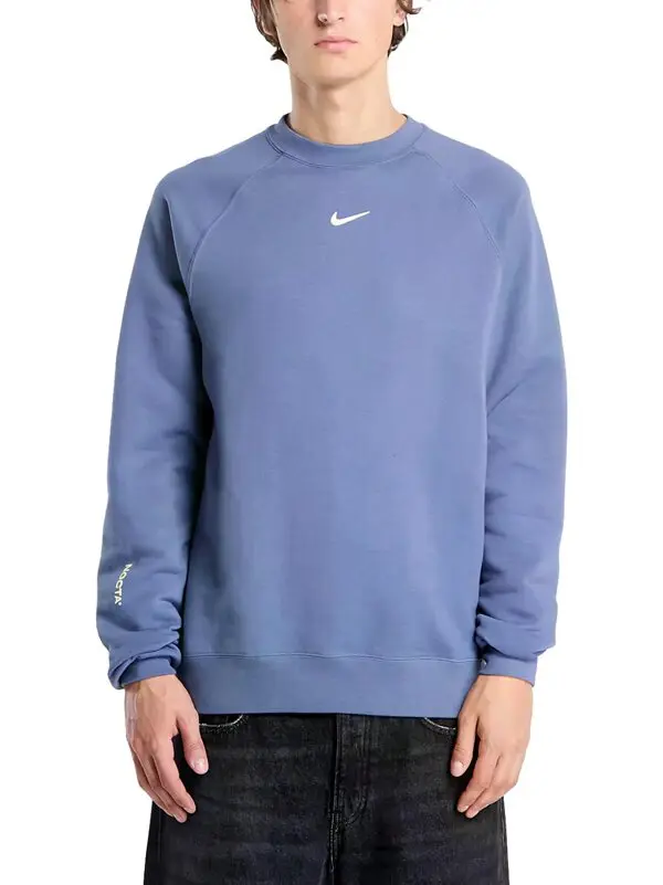 Nike X Drake Nocta Logo Crew-neck Sweatshirt - Blue