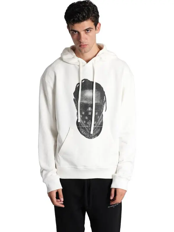 IH NOM UH NIT Printed Cotton Sweatshirt - White