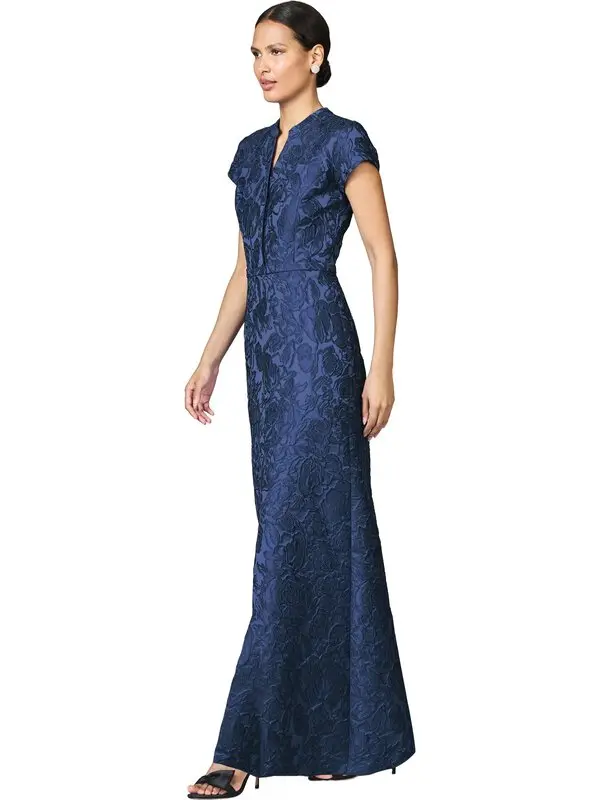 Sachin & Babi Cloque Justine Gown - Midnight