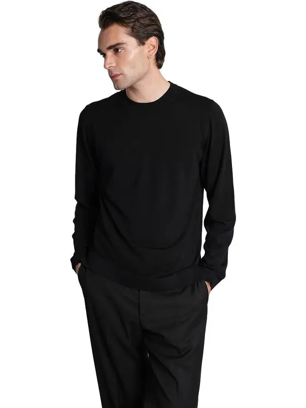 Alpha Studio Wool Knitwear - Black