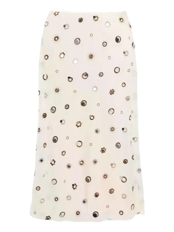 REFORMATION Layla Skirt - Neutrals