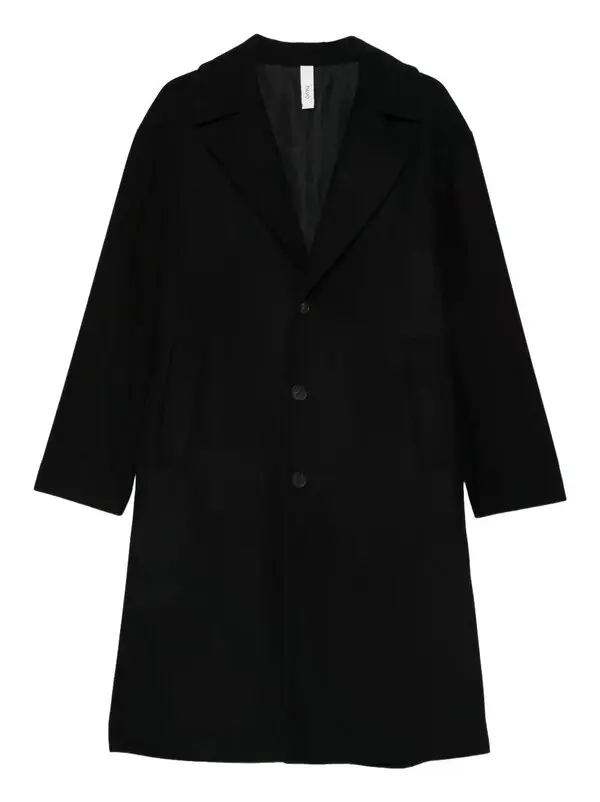 HEVO Ostuni Buttoned Coat - Black