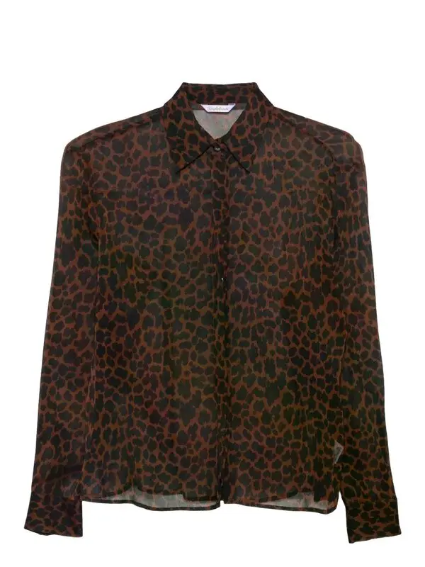 GUGLIELMINOTTI Animal-print Shirt - Brown