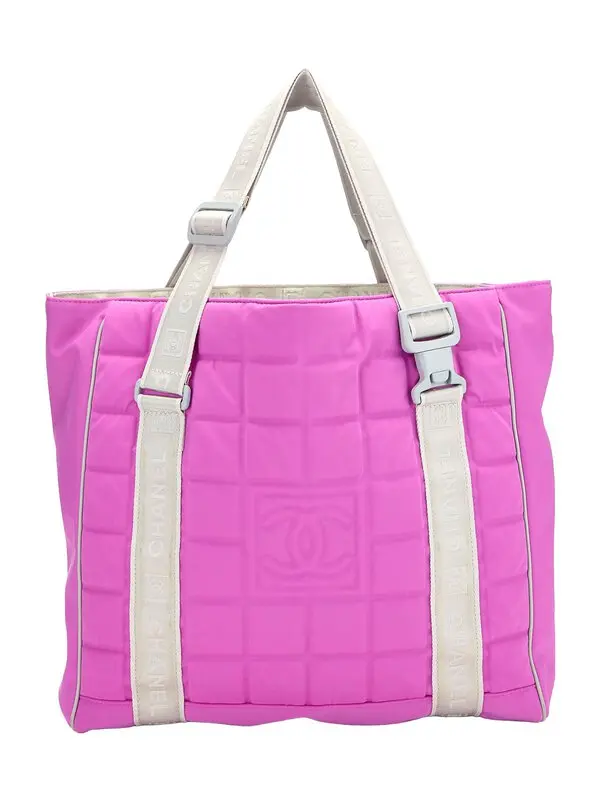 Chanel Sportline Chocolate Bar Tote - Pink