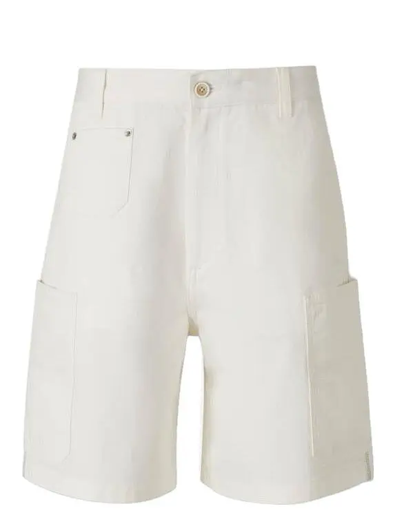 Givenchy Cotton Cargo Shorts - White