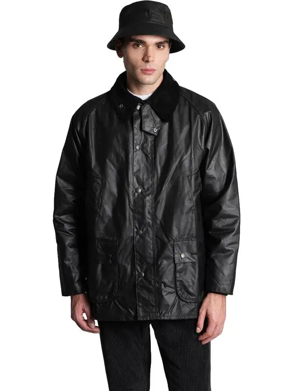 Barbour Bedale Wax Casual Jacket - Black
