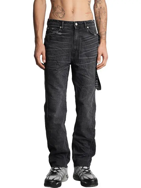 44 LABEL GROUP Straight Leg Jeans - Black
