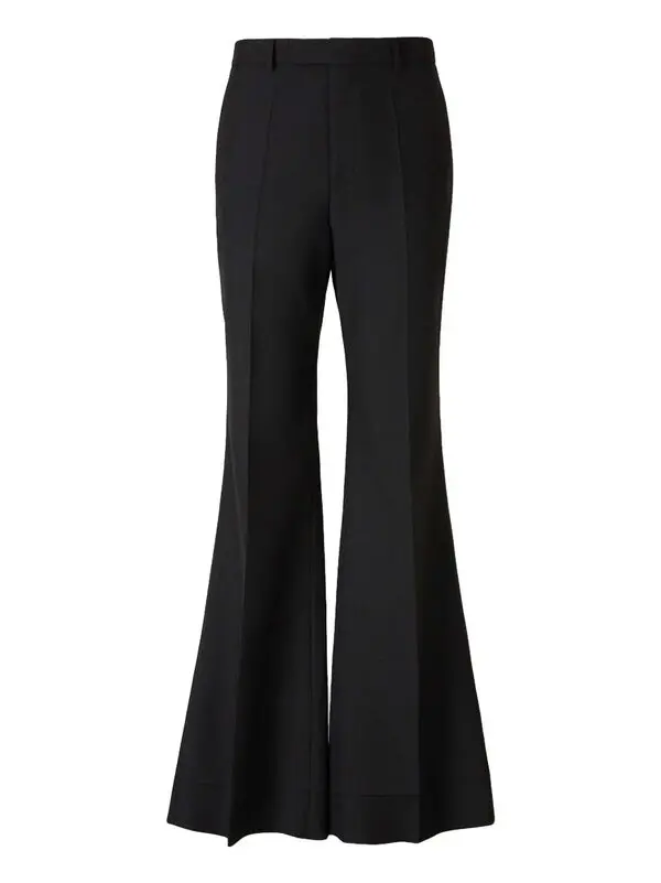 Valentino Garavani Wool Blend Dress Pants - Black