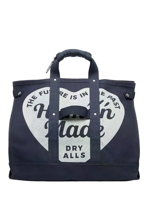 HUMAN MADE Logo-print Tote Bag - Blue