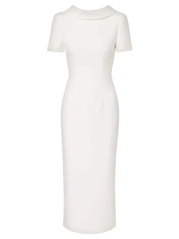 Roland Mouret Crêpe Cocktail Dress - White