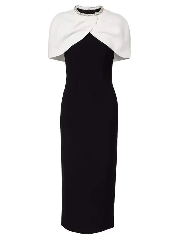 Roland Mouret Crêpe Cocktail Dress - Black