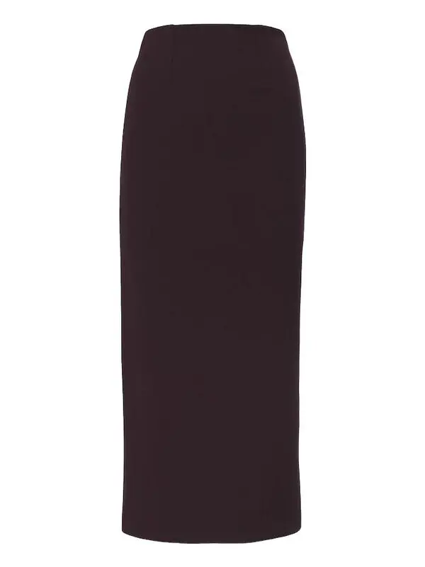 Roland Mouret Crêpe Pencil Skirt - Brown