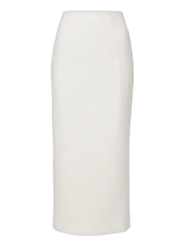 Roland Mouret Crêpe Pencil Skirt - White