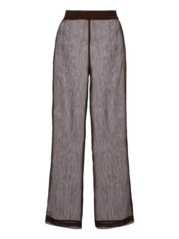 Jade Swim Mika High-rise Straight Pants - Brown