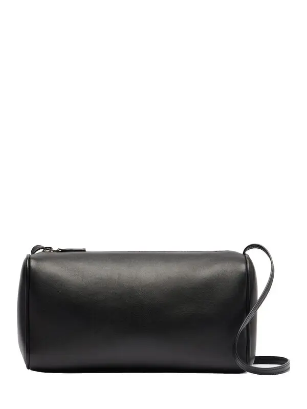 THE ROW 90s Leather Shoulder Bag - Black