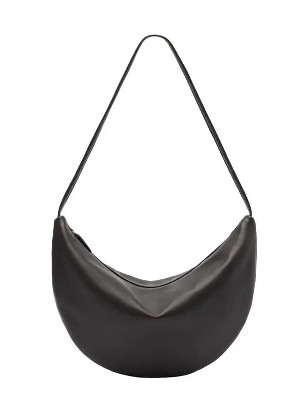 THE ROW Izzy Small Leather Shoulder Bag - Brown