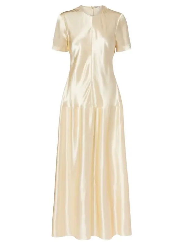 FFORME Clodia Satin Maxi Dress - White
