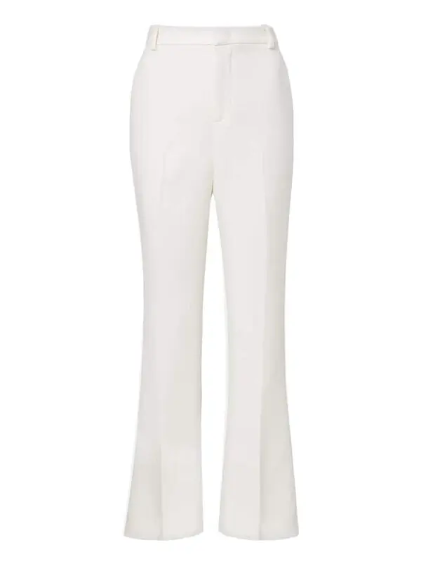Vince Mid-rise Flared Trousers - White