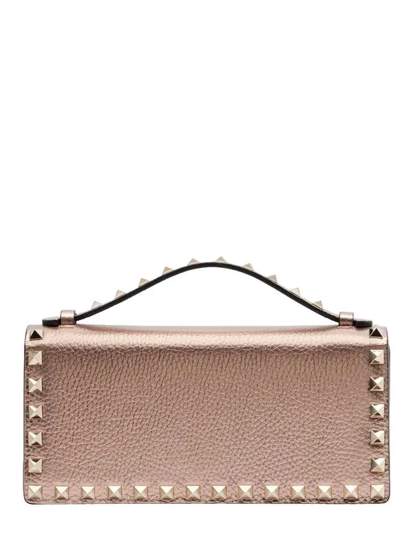 Valentino Garavani Rockstud Mini Metallic Crossbody Bag - Pink