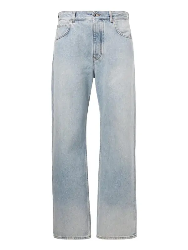Loewe Faded Straight-leg Jeans - Blue